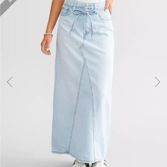 Levi's | Skirts | Levis Iconic Denim Maxi Skirt | Poshmark